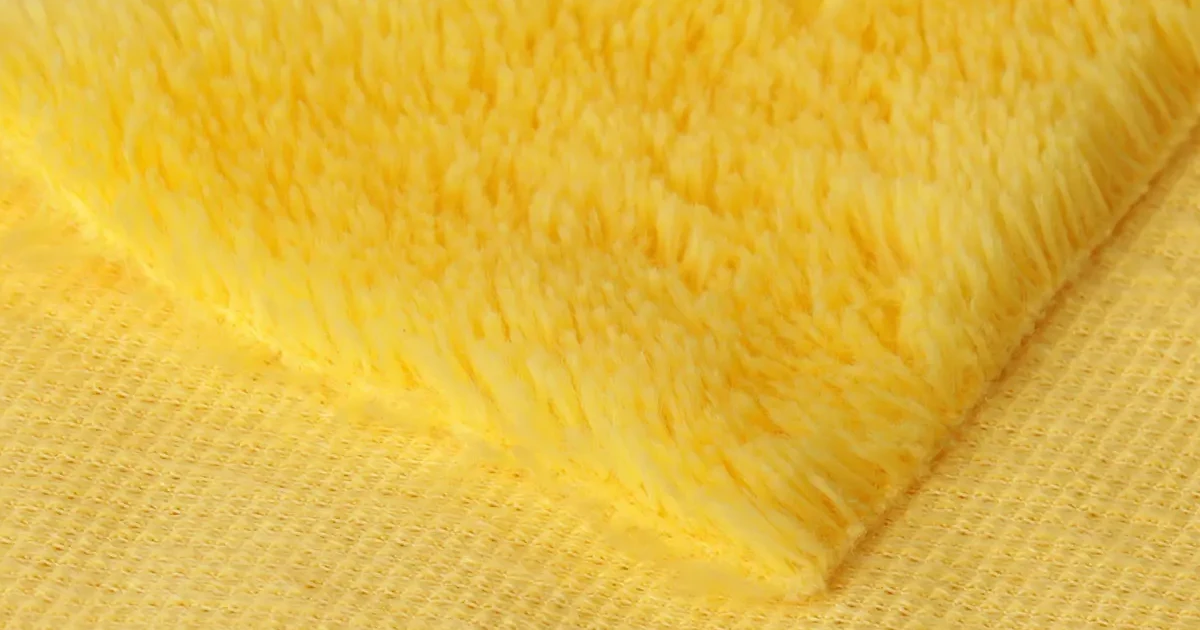 Yellow PV Plush Fabric V443DG1050N60